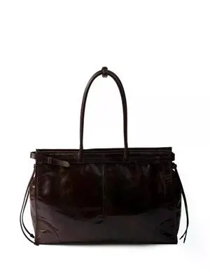 Prada Bonnie Extra-large Leather Handbag - Brown