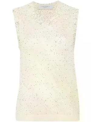 GOLDEN GOOSE Sequin Embellished Knitted Top