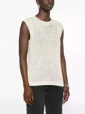 GOLDEN GOOSE Sequin Embellished Knitted Top