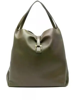 FERRAGAMO Leather Shoulder Bag - Green