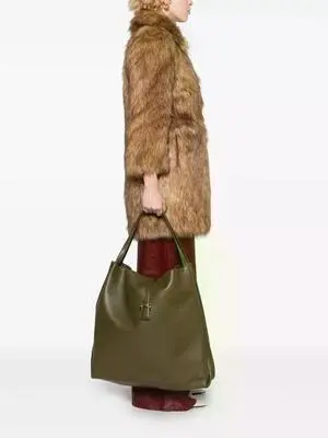 FERRAGAMO Leather Shoulder Bag - Green