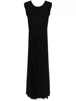 PNK Ruched Maxi Dress - Black
