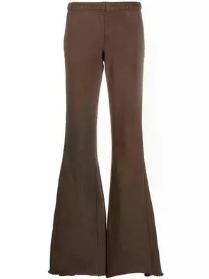 ENTIRE STUDIOS Washed-effect Flared Trousers