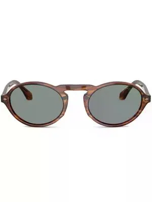 Giorgio Armani Round Frame Sunglasses - Brown