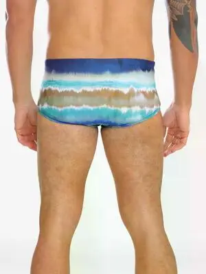AMIR SLAMA Tie-dye Swim Trunks