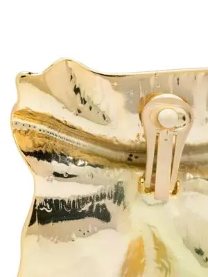 Patrizia Pepe Crinkled Clip-on Earrings