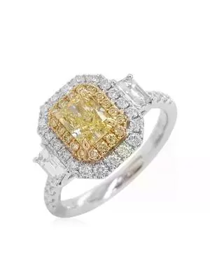 HYT JEWELRY 18kt White Gold Diamond Ring - Silver