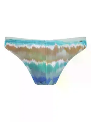 AMIR SLAMA Tie-dye Swim Trunks - Blue