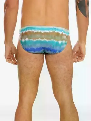 AMIR SLAMA Tie-dye Swim Trunks