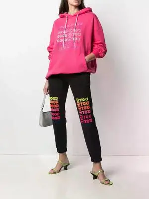 IRENEISGOOD Slogan Drawstring Tracksuit Bottoms