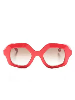 LAPIMA Cecilia Oversized Sunglasses - Red