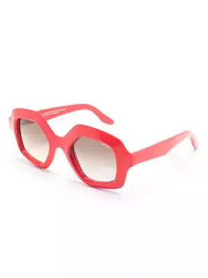 LAPIMA Cecilia Oversized Sunglasses - Red