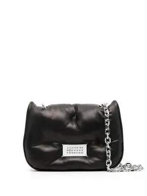 MAISON MARGIELA Glam Slam Flap Shoulder Bag - Black