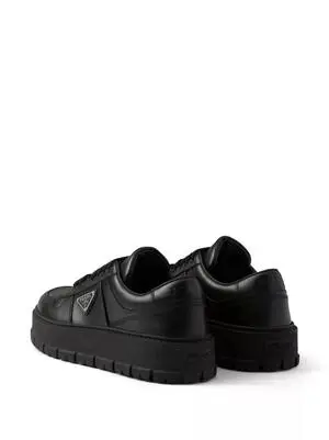 Prada Leather Sneakers - Black