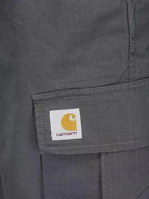 Carhartt Work In Progress Logo-patch Cotton Shorts - Grey