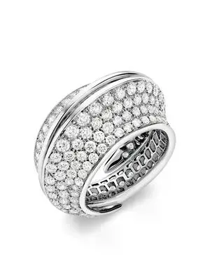 LILY GABRIELLA 18kt White Gold Spira Diamond Ring - Silver
