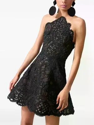 Carolina Herrera Embroidered Mini Dress