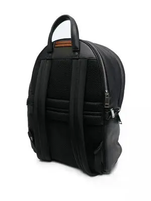 Zegna Logo-plaque Leather Backpack