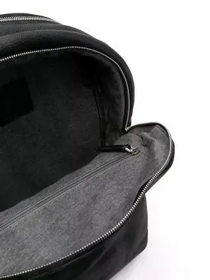 Zegna Logo-plaque Leather Backpack