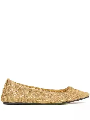 Isabel Marant Etoile Gold Tone Flats For Women