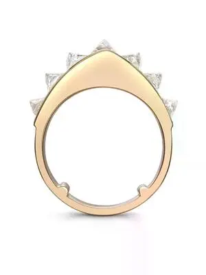 PRAGNELL 18kt Yellow Rockchic Peaked Diamond Ring - Gold