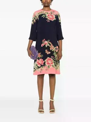 Etro Floral-print Silk Midi Dress
