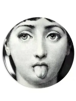 FORNASETTI Tema E Variazioni N82 Wall Plate - Black