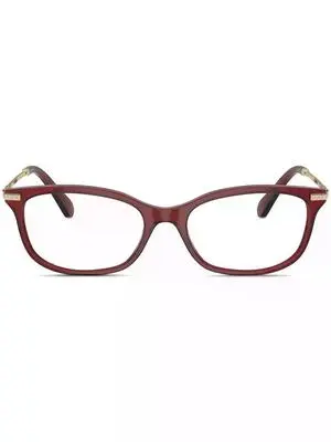 SWAROVSKI Sk2017 Square-frame Glasses - Red
