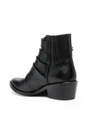 Toga Buckle-strap Mid-heel Boots