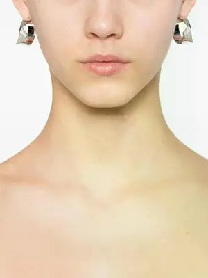 Eddie Borgo Pavé Folded Hoops Earrings