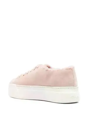 Santoni Suede Flatform Sneakers