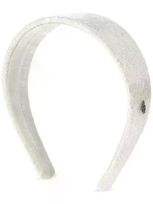 MAISON MICHEL Miwa Sequin-embellished Headband - Neutrals