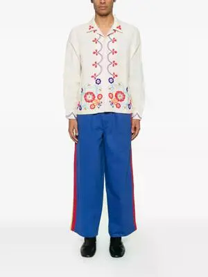 BODE Garden Party Beaded Shirt