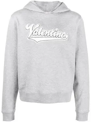 Valentino Garavani Embroidered Logo Patch Hoodie