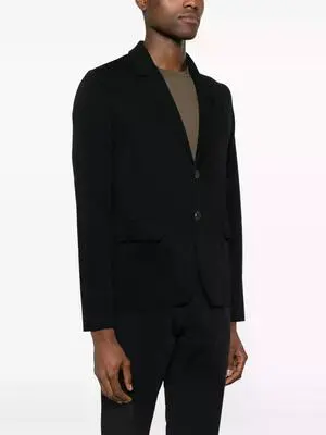 LARDINI Brooch-detail Blazer - Black
