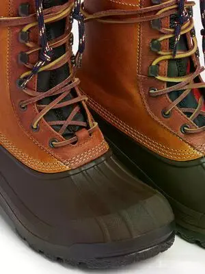 Dsquared2 Panelled Leather Boots - Brown