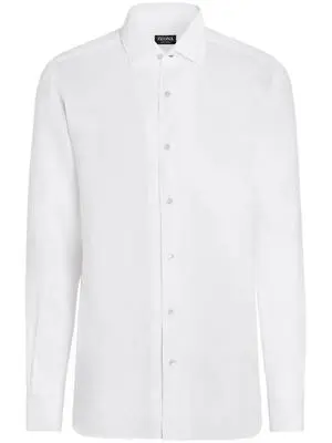 Zegna Long-sleeve Linen Shirt