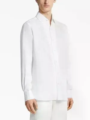 Zegna Long-sleeve Linen Shirt