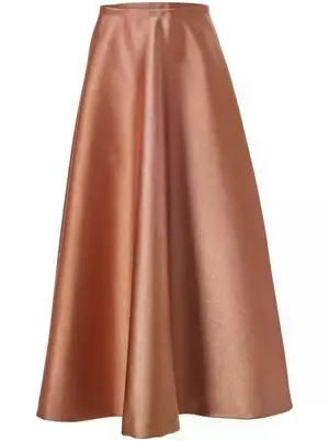 Carolina Herrera Flared Duchesse Midi Skirt