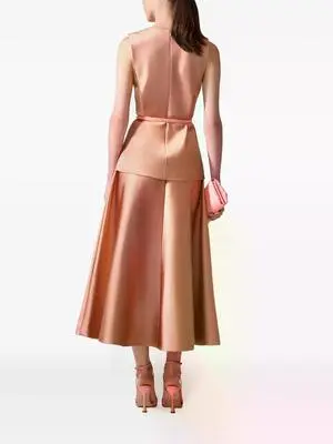 Carolina Herrera Flared Duchesse Midi Skirt