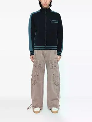 Maison Kitsuné Zip-up Sweater With Fox Motif
