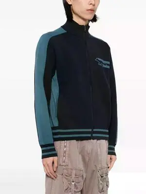 Maison Kitsuné Zip-up Sweater With Fox Motif