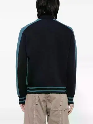 Maison Kitsuné Zip-up Sweater With Fox Motif
