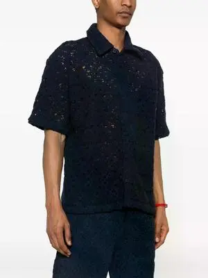 DAILY PAPER Lace Shield Shirt - Blue