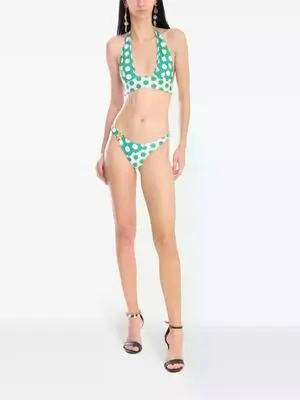 AMIR SLAMA Polka-dot Bikini - Green