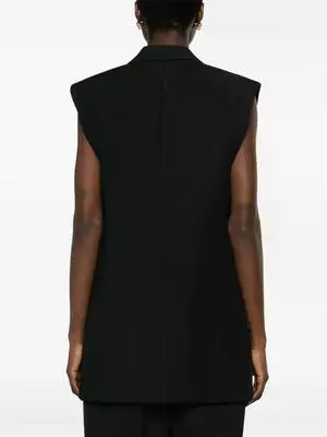 Fabiana Filippi Double-breasted Tailored Vest - Black