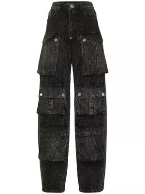 Philipp Plein Embellished Cargo Jeans