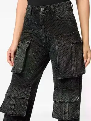 Philipp Plein Embellished Cargo Jeans