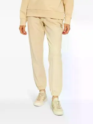 Moncler Logo-patch Cotton Track Pants - Neutrals