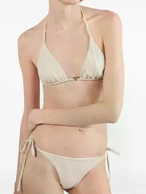 Prada Rhinestone-embellished Bikini Bottoms - Neutrals